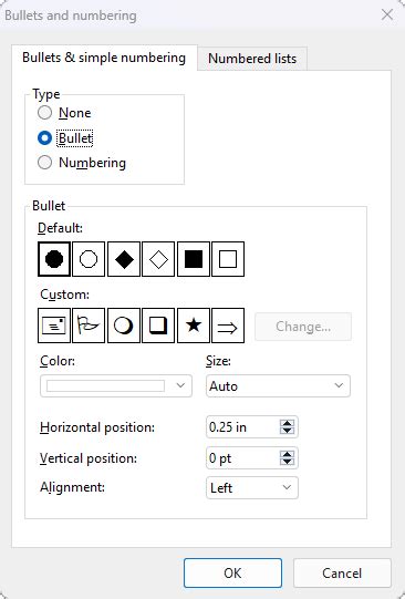 Paragraph Formatting Bulleted Lists