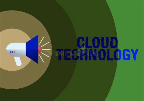 Hand Writing Sign Cloud Technology Business Concept Storing And Accessing Data And Programs