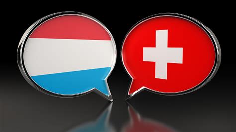 연설 거품과 룩셈부르크 그리고 스위스 플래그입니다 3 차원 일러스트 레이 션 0명에 대한 스톡 사진 및 기타 이미지 0명 3차원 형태 Eurozone Istock