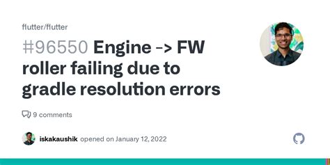 Engine Fw Roller Failing Due To Gradle Resolution Errors Issue Flutter Flutter