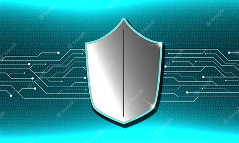 Premium Photo Isolated Shield With Binary Background