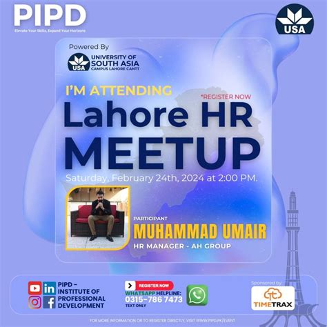 Muhammad Umair On Linkedin Pipd Hr Hrevents Meetup Networking Hrgeneralist