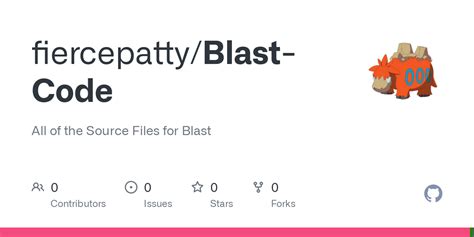 GitHub Fiercepatty Blast Code All Of The Source Files For Blast