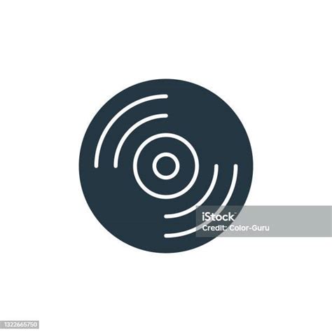 디스크 아이콘입니다 웹 사이트 디자인 및 모바일 앱 개발 인쇄를위한 글리프 디스크 아이콘 흰색 배경에 격리 된 채워진 Seo 및