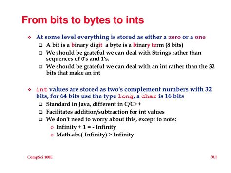 From Bits To Bytes To Ints Ppt Download