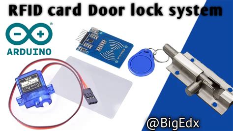 How To Make Rfid Card Door Lock System Arduino Project Rfid Youtube