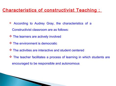 Constructivism In Teaching Ppt Ppt
