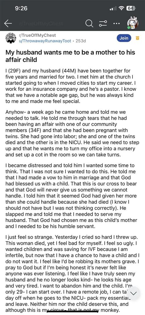 Caught My 44m Husband Cheating On Me With My 20f Daughter R