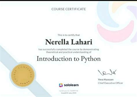 Lahari Nerella On Linkedin Sololearn