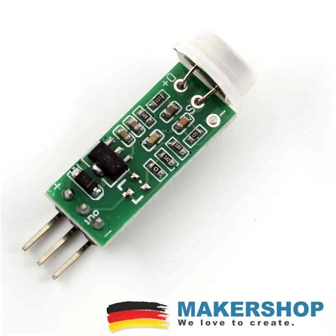 Mini Pir Bewegungsmelder Infrarot Ir Sr505 Sensor Modul Arduino Makershopde