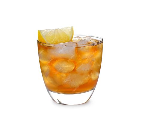 Premium Photo Delicious Iced Tea In Glass On White Background