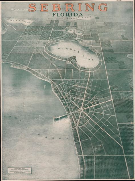 Mapa De Sebring Florida Y Sus Alrededores