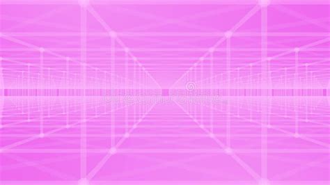 Pink Color Complex 3d Hi Tech Futuristic Tunnel Technology Digital Abstract Background Stock