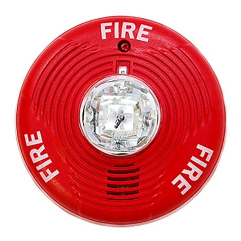 System Sensor Pc2rh 2 Wire Horn Strobe Red Ceiling