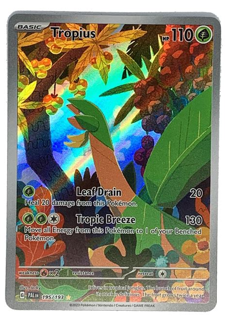Tropius Pokemon Card