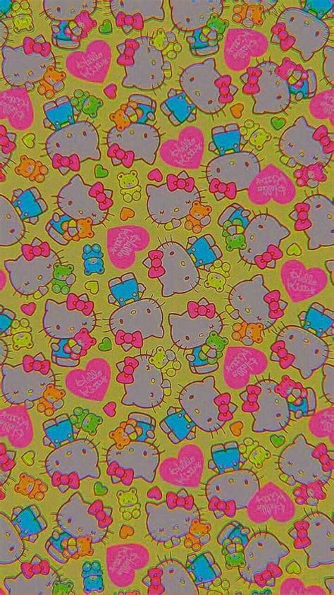 Хиппи обои🌿🌈 Retro Wallpaper Iphone Hello Kitty Iphone Wallpaper
