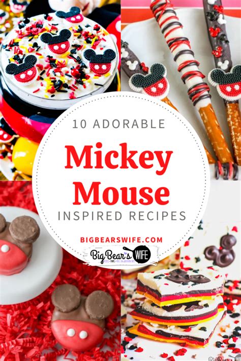 10 Adorable Mickey Mouse Inspired Recipes Mickey Mouse Inspired Food