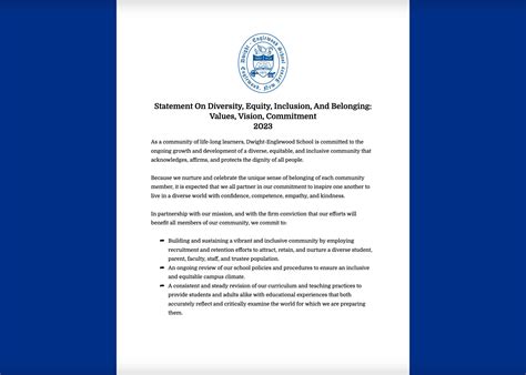 Deib Values Statement 2023 D E Today