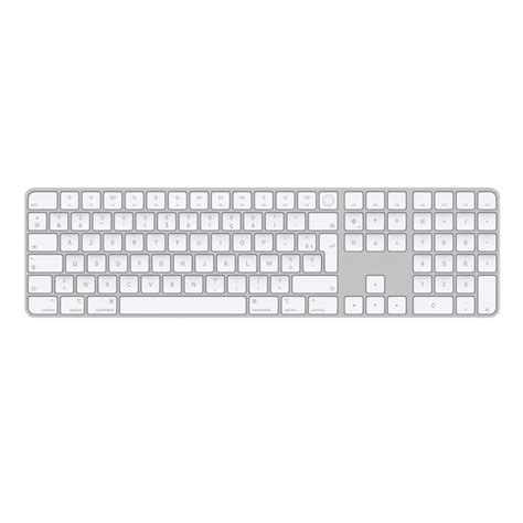 Apple Magic Keyboard Avec Touch Id Et Pavé Numérique Argent Touches