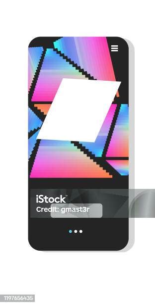 동적 색 형태 추상 배경 그라데이션 배너 유체 색상 템플릿 현대 그래픽 요소 스마트 폰 화면 온라인 모바일 앱 복사 공간 수직 3차원 형태에 대한 스톡 벡터 아트 및 기타