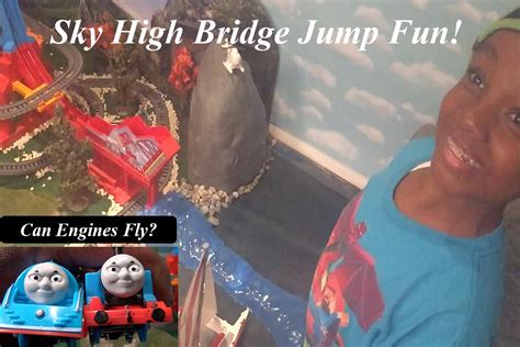 Thomas And Friends Great Race Sky High Bridge Jump Playtime Fun On