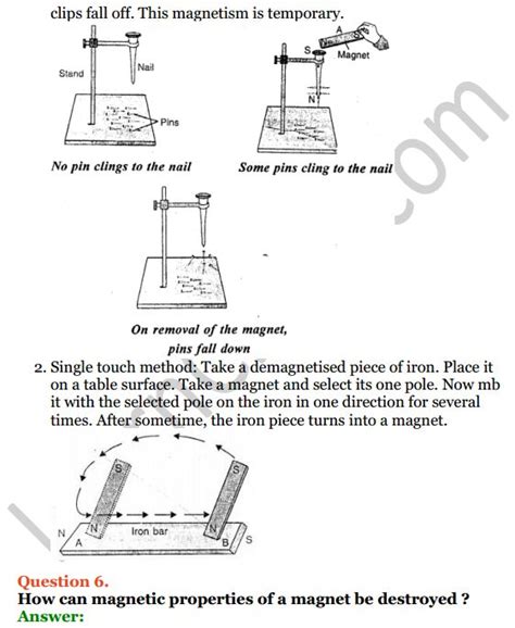Selina Concise Physics Class 6 Icse Solutions Chapter 6 Magnetism