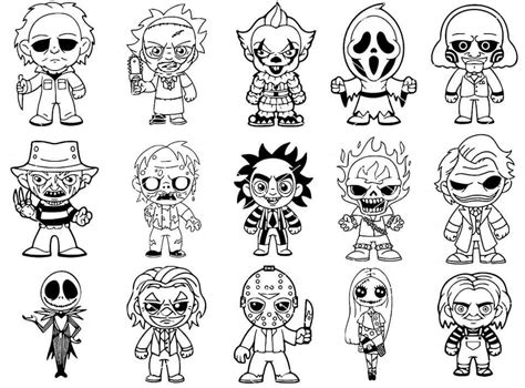 Halloween Svg Horror Characters Svg Movie Killers Horror Movie Svg