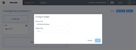 Dashboard Widget List Thematic Knowledge Base