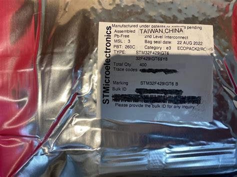 Stm32f429igt6 Lqfp176 Smdintegrated Circuits Mcu Controller Microcontrol