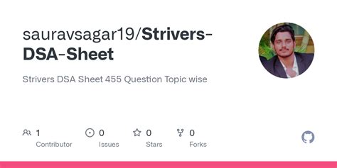Github Sauravsagar19strivers Dsa Sheet Strivers Dsa Sheet 455