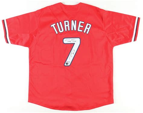Trea Turner Signed Jersey Inscribed Timmy Turner Beckett And Turner Pristine Auction