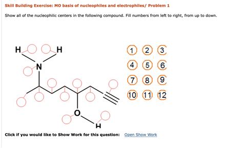 Solved Skill Building Exercise Mo Basis Of Nucleophiles And