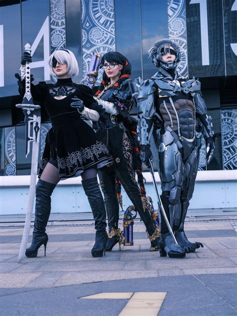 Crossover Platinum Games Raiden 2b Bayonetta Cosplay By Zektornis