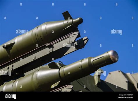 Modern Sophisticated Air Defense Missile System And Rockets On Self