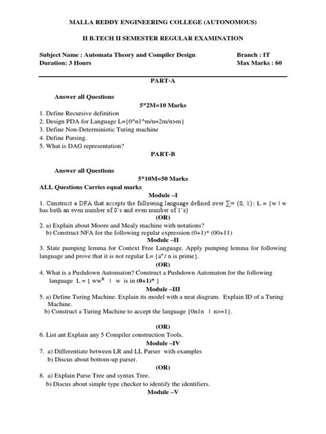 Atcd Model Qp Pdf Parsing Models Of Computation