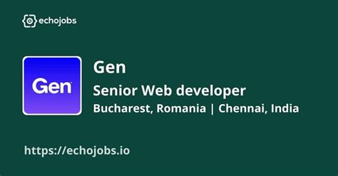Gen Is Hiring Senior Web Developer Bucharest Romania Romania Remote Hybrid Css React Git