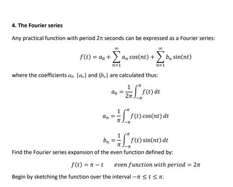 Solved The Fourier Series Any Practical Function With Chegg Com