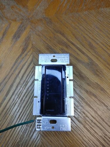 Lutron Maestro Countdown Timer Rocker Switch Black