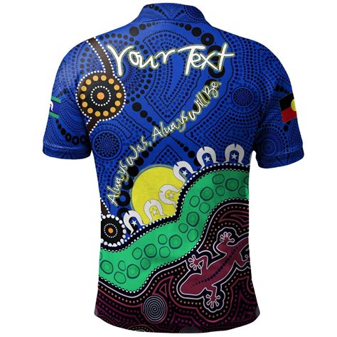 Naidoc Polo Custom Text Aboriginal Naidoc Week Style Polo Shirt
