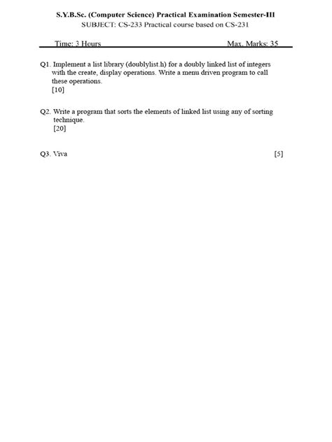 Practical Slips Pdf Queue Abstract Data Type Library Computing