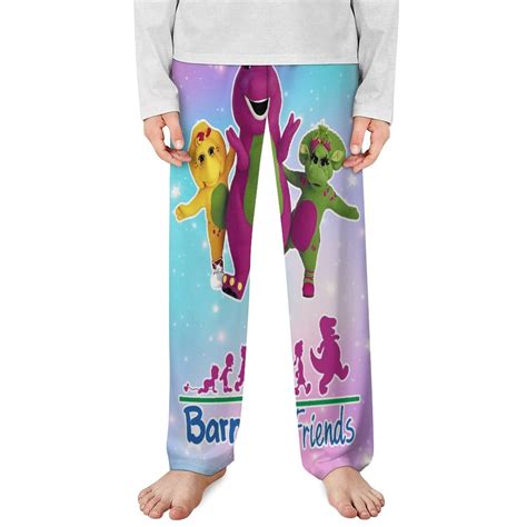 Barney And Friends Pajamas For Boys Girls Cute Cartoon Print Kawaii