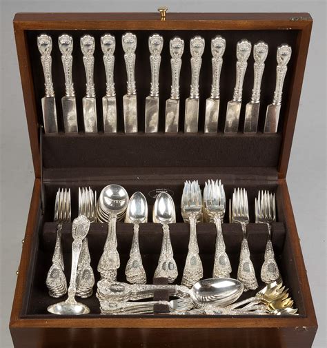 Gorham Sterling Silver Flatware Florentine Pattern Cottone Auctions
