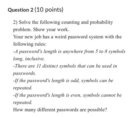 Solved Question 2 10 ﻿pointssolve The Following Counting