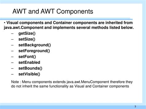 Ppt 80 Awt Components Overview Powerpoint Presentation Free Download Id4394041