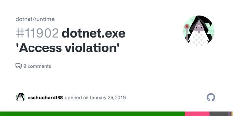 Dotnetexe Access Violation · Issue 11902 · Dotnetruntime · Github