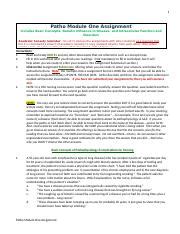 Patho Module One Assignment 1 Docx 1 Patho Module One Assignment Includes Basic Concepts