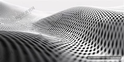 Ai创作图弯曲线肌理 网格形状山体 网格肌理 波浪线框 黑白线条肌理 降噪肌理 渐变灰网格 高端灰色线条质感 立体网格 网状纹路 黑白网眼 参数化曲面 另类波浪线条 参数化图案 梦幻网纹