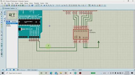 tutorial proteus arduino modul lcd 16x2 dengan i2c konverter youtube