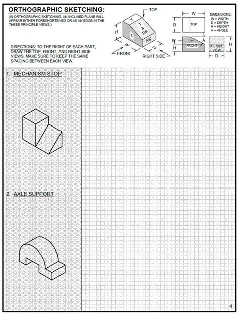 Solved Orthographic Sketching Orthographic Sketching Is A