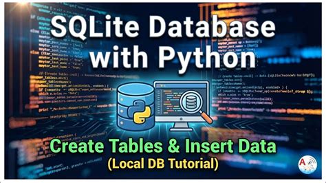 Sqlite Database With Python Create Tables And Insert Data Local Db